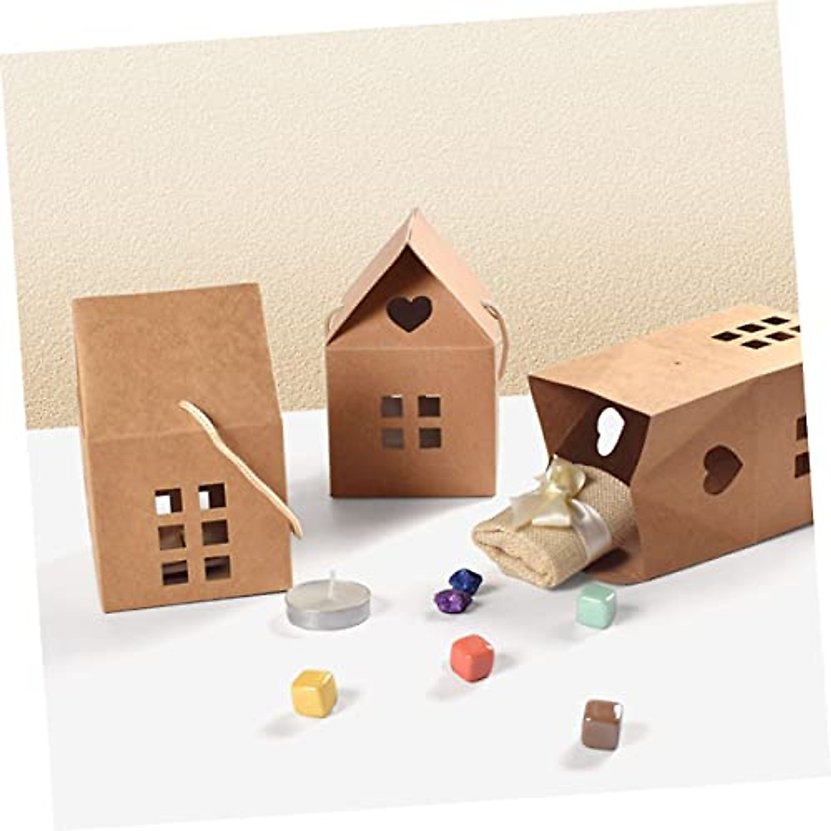 BESTOYARD 90 Pcs Portable Box Shipping Supplies Halloween Candy Container Chocolate Bags Birthday Treat Case Chrismas Gifts Small Packaging Supplies Food Paper Wedding Supplies Bride