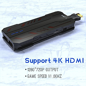 HAIHUANG Handheld Video Game Console PAP1 Retro Game Controller Support 4K HDMI 1280720 P Output Game Speed FPS 1: 1 60HZ 128MB 32GB-TF Card with 4000 Classic Games TF Expansion Maximum to 256GB, LE