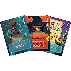 AEG Whirling Witchcraft | Use Recipes, Generate Magical Ingredients & Overflow Opponent's Cauldron | Halloween Board Game | 2-5 Players | Ages 10+