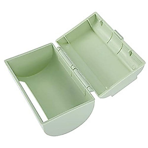 Bag Dispenser, Dog Poop Bag Dispenser Back Adhesive Wall Mount Trash Garbage Plastic Bag Storage Box Organizer Rack (Green)