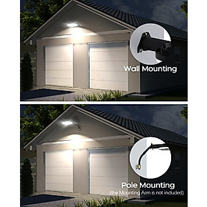 CINOTON Dusk to Dawn Led Outdoor Lighting, Barn Light with 100W 13000LM 5000K Daylight IP65 Waterproof Outdoor Flood Light with Photocell for Yard Garden Patio Street Garage