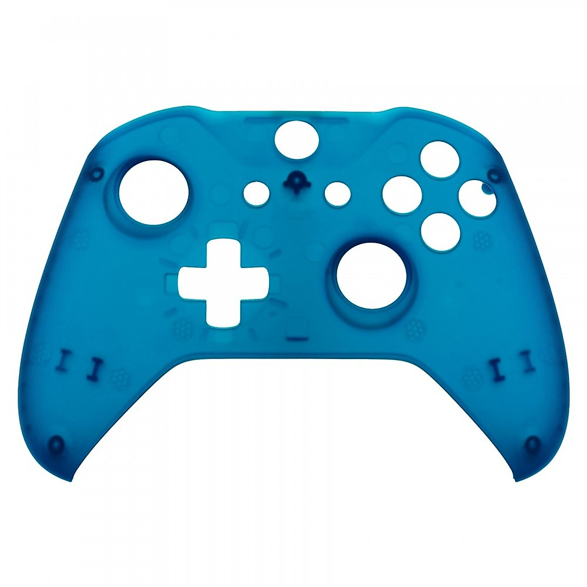 eXtremeRate Foggy Clear Blue Faceplate Cover for Xbox One Wireless Controller (Model 1708), Custom Case Replacement Front Housing Shell for Xbox One S & Xbox One X Controller - Controller NOT Included