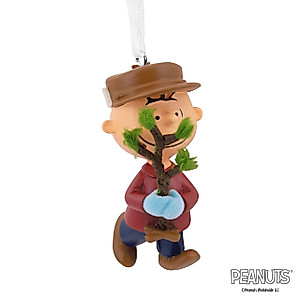 Hallmark Peanuts Charlie Brown with Tree Christmas Ornament