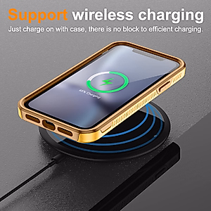 Lanteso for iPhone XR Case，[12FT Military Drop Protection] [with 2 pcs Tempered Glass Screen Protector] [Shockproof] Heavy Duty Protection Phone Case for iPhone XR 6.1 inch Yellow