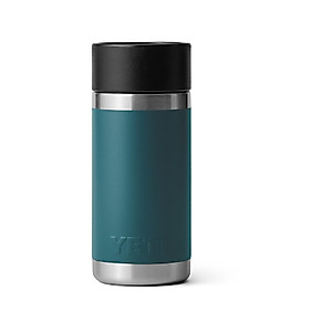 YETI Rambler 12 oz Bottle, Stainless Steel, Vacuum Insulated, with Hot Shot Cap, Charcoal