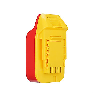 Adapter# Compatible with Porter Cable/Black+Decker 20v (NOT Old 18v) Slider Lithium Batteries Fits DeWalt 20v MAX XR Cordless Tools (US Stock) - Adapter Only