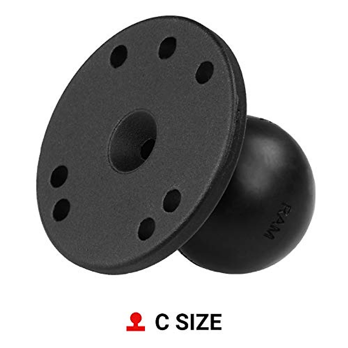 RAM Mounts Round Plate with Ball RAM-202U with C Size 1.5" Ball