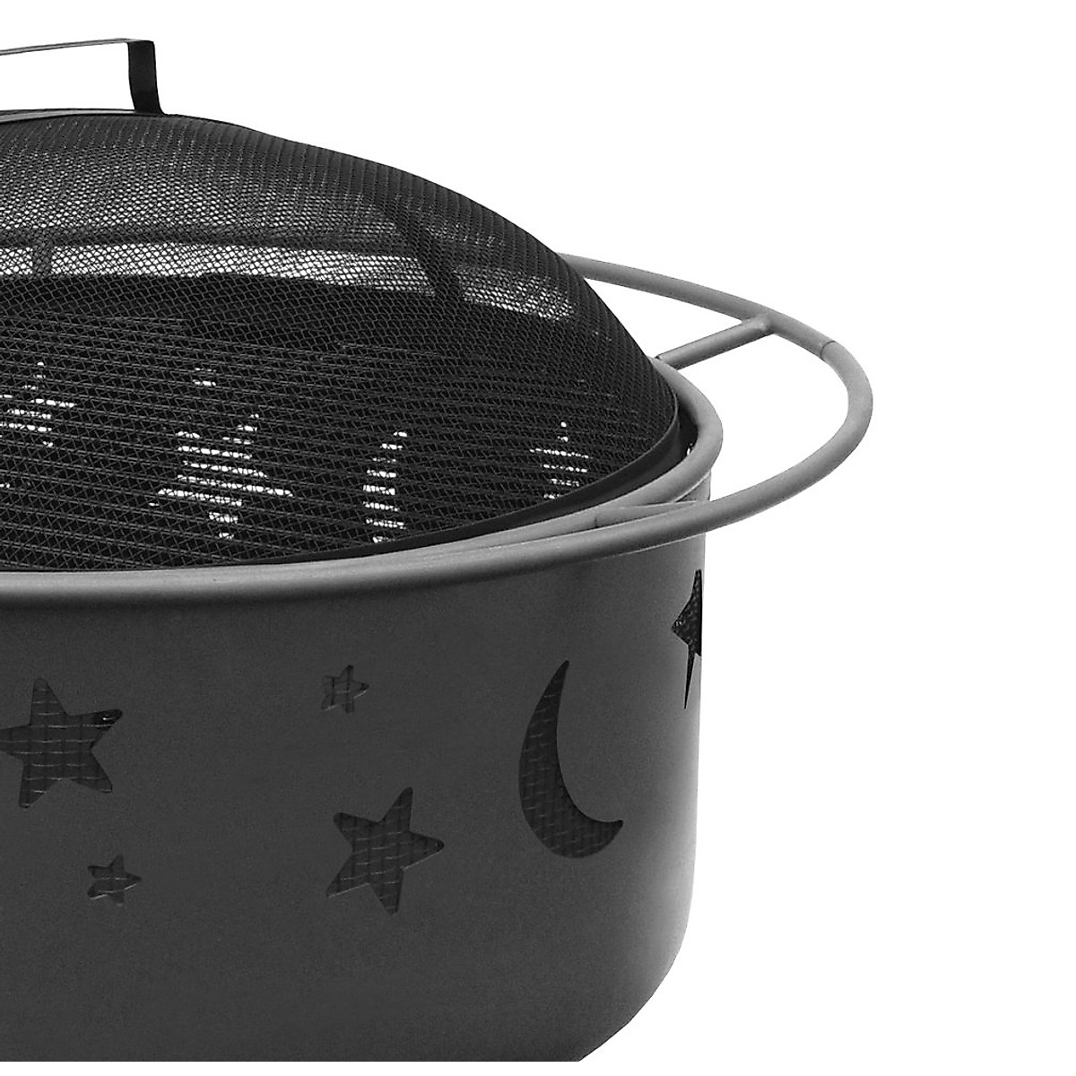 Landmann 28345 Big Sky Stars and Moons Firepit, Black
