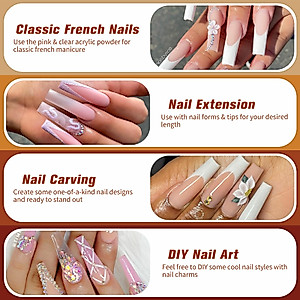 Acrylic Nail Powder Set - Nicole Diary 12 Colors Fall and Winter Acrilicos de uñas Polvo for French Manicure, DIY Nail Art, No UV Light Needed