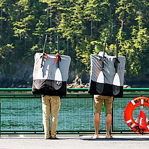 Oru Kayak Oru Pack | Backpack for Foldable Kayak, Heavy-duty Nylon, with Padded Shoulder Straps and Hip Belt, Heavy-duty Zipper, 2 Handles, Weight: 3.15 lbs