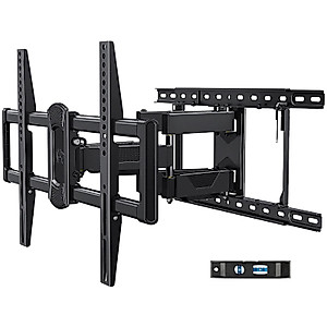 Mounting Dream UL Listed Full Motion TV Mount for Most 42-84 Inch TVs, Adjustable TV Wall Mount Swivel and Tilt, Loading 100 LBS, Max VESA 600x400mm, Fits 16", 18", 24" Studs MD2617-24K