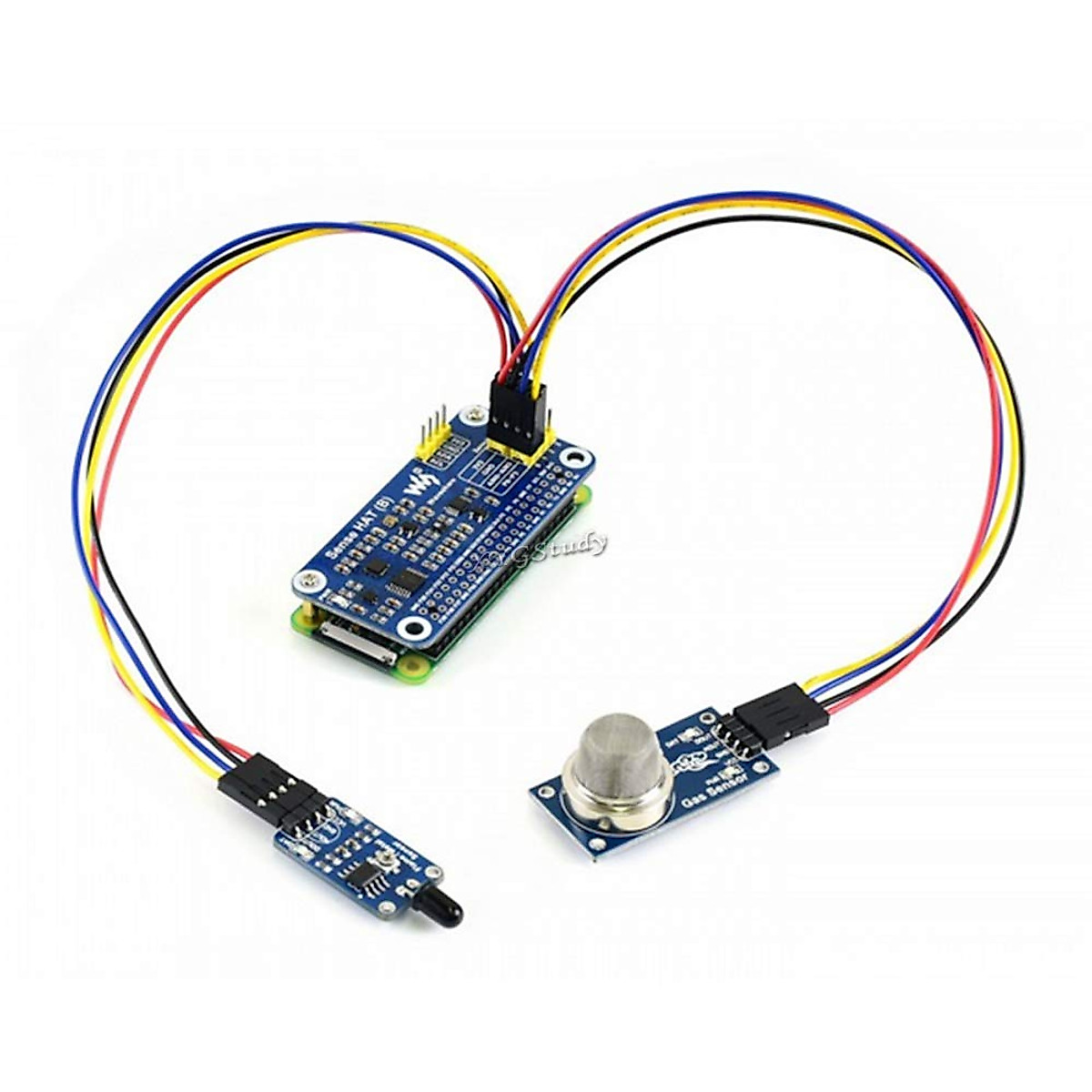 XYGStudy Sense HAT (B) I2C Interface Onboard Multi Powerful Sensors Including Gyroscope Accelerometer Magnetometer Barometer Temperature and Humidity Sensor for Raspberry Pi Series Boards