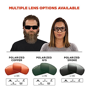 Ergodyne Skullerz Odin Polarized Safety Sunglasses - Kryptek Typhon Frame, Polarized Smoke Lens