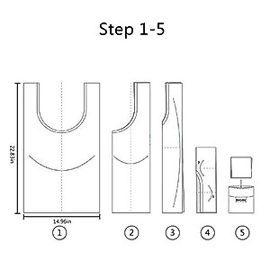 DZH Enjoy 10 Pack Cute Bird Owl Elephant Dog Leaves Stars Print Reusable Grocery Bags Portable Foldable Shopping Bag with Hook, Black, Medium