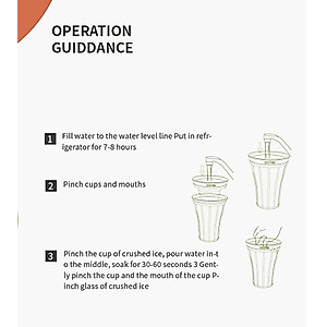 Create Delicious Frozen Treats with this Slushy Maker Cup, Easy Squeeze Design for Homemade Refreshments (ZBBJY23001)