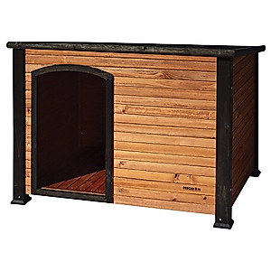 Petmate Petmate Precision Extreme Outback Log Cabin Dog House, Large, Natural Wood (7027013)
