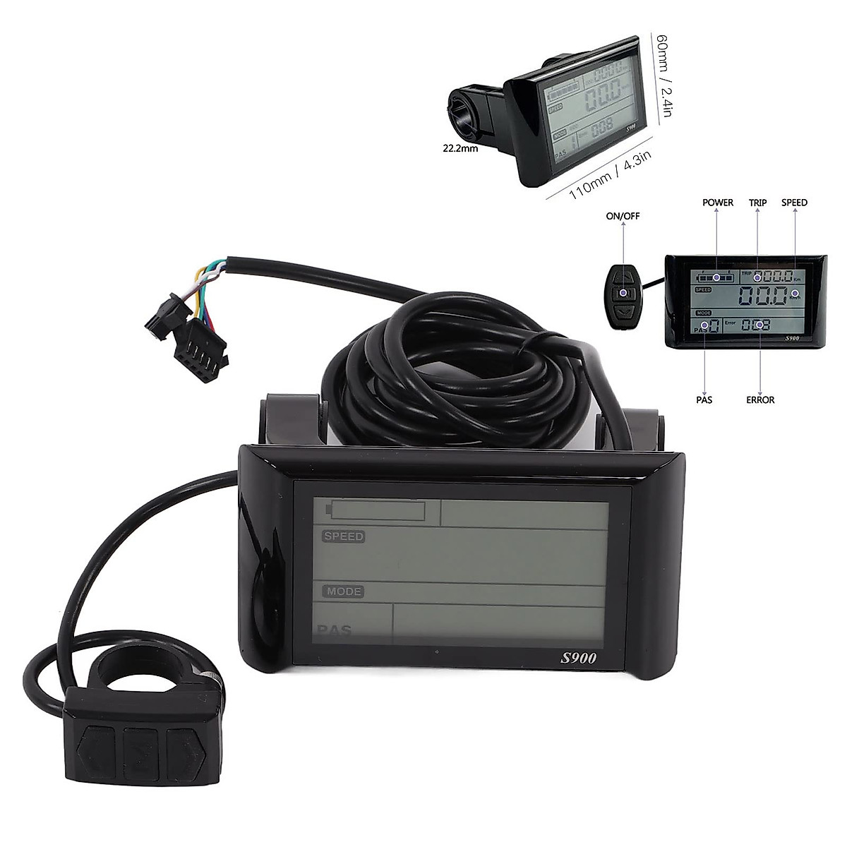 Dilwe Electric Bike Conversion Kit, 1500W Electric Snowmobile Electric Bike Motor Kit with Controller 20 Inch Rear Wheel Waterproof Electric Conversion Kit