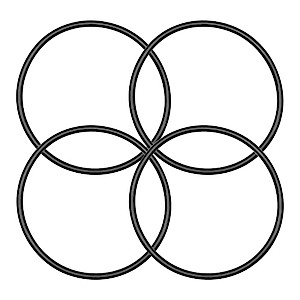 (4 PCS) GE WS03X10038 O-Ring Gasket Replacement for GXWH01C, CXWH08C, GXWH04F, GXWH20F, GXWH20S, GXRM10 & GX1S01R Water Filter
