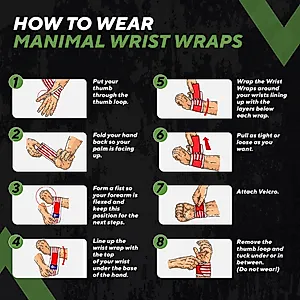 MANIMAL Wrist Wraps for Weightlifting - Professional Wrist Straps for Men and Women - Strength Training, Bodybuilding, Powerlifting, Cross Fit - Eliminate Wrist Pain with Durable Support (Since 2010)