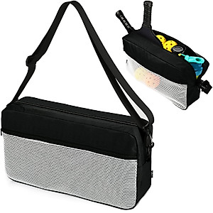 Cosmos Pickleball Bag Men Women Pickleball Sling Bag Pickleball Paddles and Balls Storage Bag, Pickleball Equipment Carrying Bag Gym Bag with Adjustable Shoulder Strap, Durable Zipper and Mesh Pocket