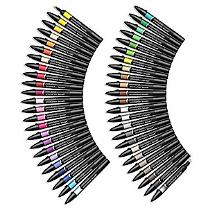Winsor & Newton ProMarker Brush Set, 48 Count, Essential Collection