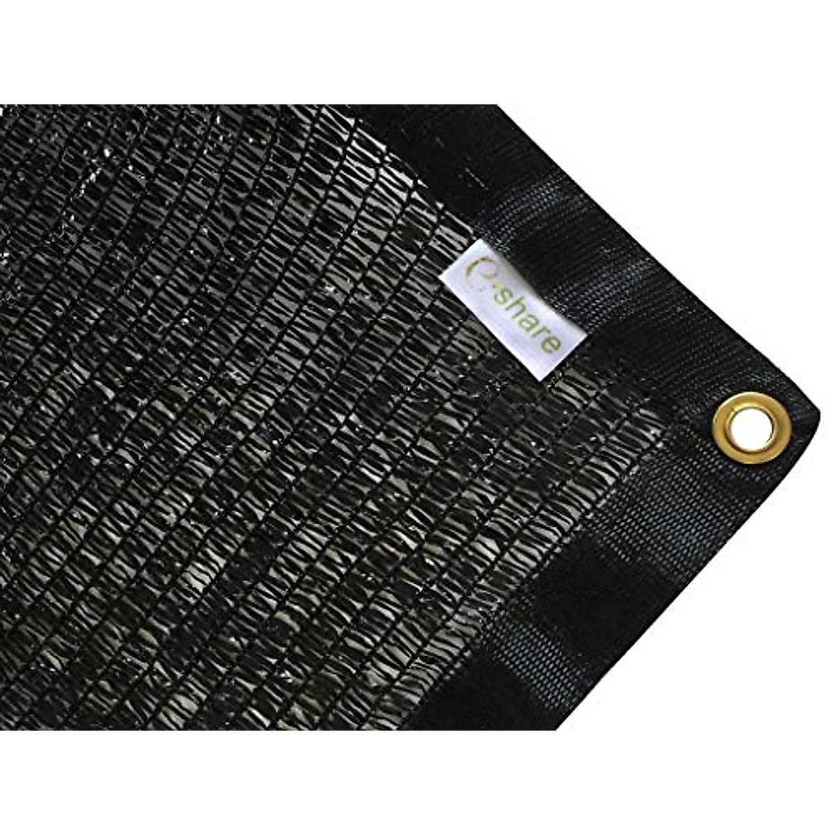 E.share 40% Shade Cloth Black Premium Mesh Shade Panel with Grommets 12ft x 6ft