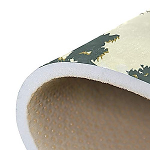 ALAZA Animal Jungle Monkey Tiger Giraffe Lion Elephant Non Slip Door Mat 2' x 3', Modern Floor Mats for Living Room Bedroom Dinning Room Home Decor