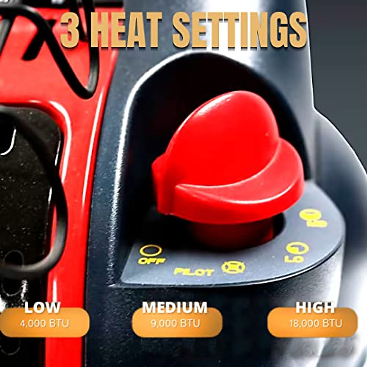 Mr. Heater Portable Big Buddy Propane Heater with 10-Feet Propane Hose Assembly and Propane Tank Refill Adapter Bundle - Propane Heater for outdoor & indoor use - 4,000, 9,000 or 18,000 BTU (3 Items)