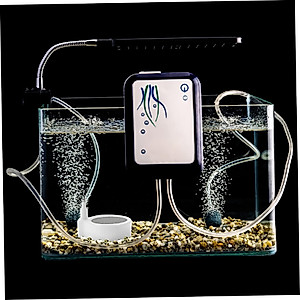 balacoo Nano Air Stone Aquarium Oxygen Aerator Bubble Diffuser Aquarium Accessories Co2 Regulator Round Air Wall Round Fish Tank Fish Tank Supply Aeration Pump Nano Material Hydroponics