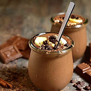 Coffee Spoons ,4-Piece GLAMFIELDS Teaspoons with a Long Handle, 6.1"Demitasse Espresso Spoons Set Food Grade Stainless Steel Small Serving Spoons for Dessert