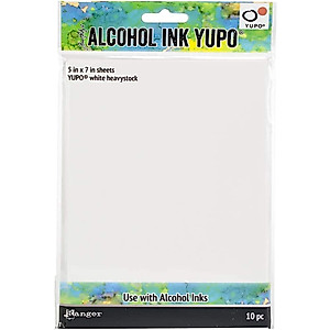 Tim Holtz Alcohol Ink Surfaces - Yupo White Heavystock & Black Matte Cardstock