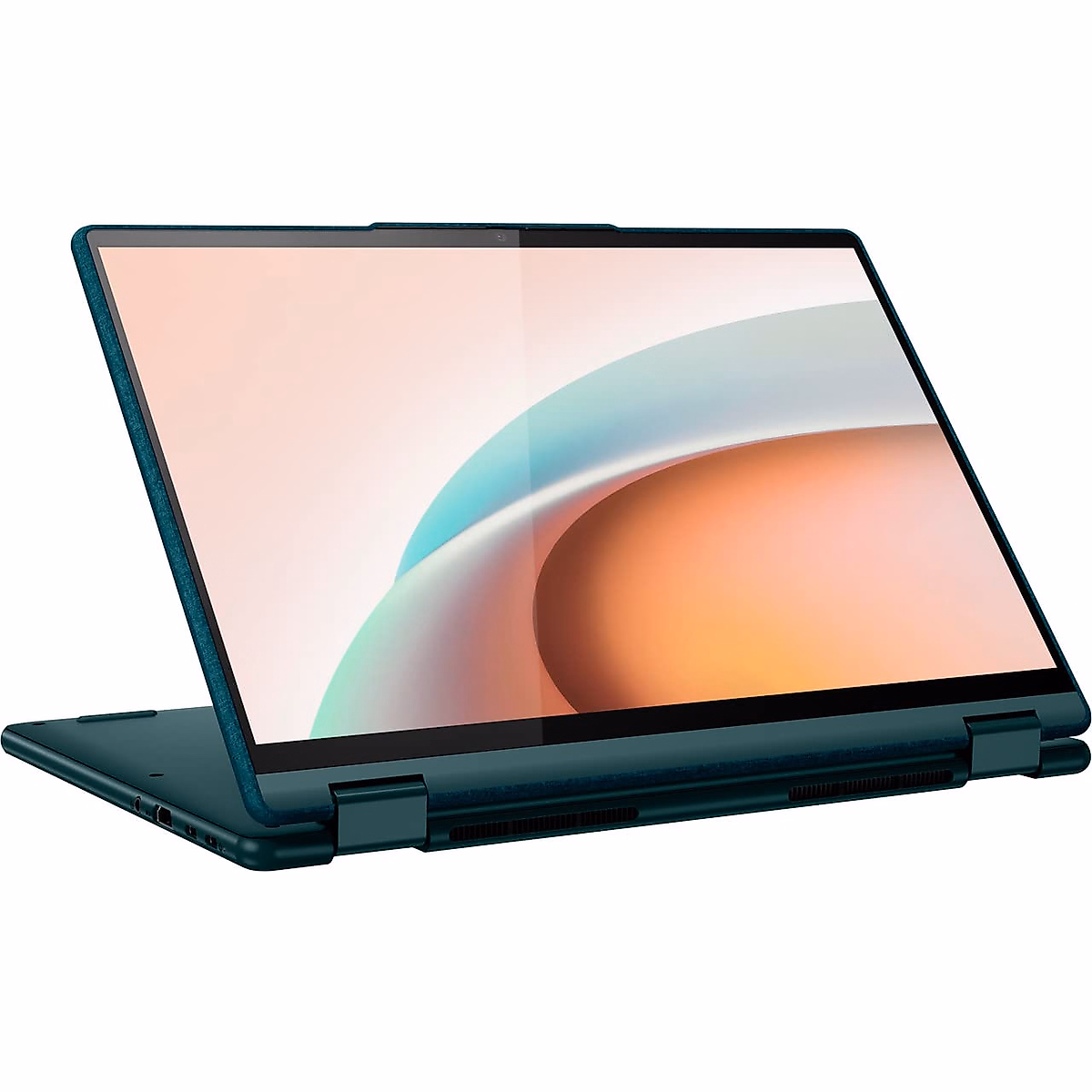 Lenovo Yoga 6 13.3" WUXGA (1920 X 1200) Touch 2-in-1 Laptop, Ryzen 5 5500U(2.1GHz), 6Cores, 8GB RAM, 256GB SSD, Webcam, Bluetooth, WiFi, Windows 11 Home, Dark Teal with Fabric A Cover, EAT Cloth