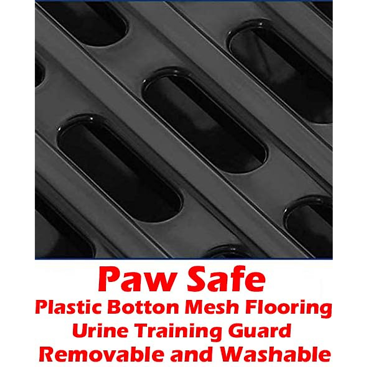 Large 4-Floor Indoor Small Animal Pet Habitat Cage Playpen Guinea Pig Ferret Chinchilla Rabbit Bunny Cat Kitten with Solid Platforms, Ramps, Leakproof Litter Tray, 3 Large Access Doors, Casters