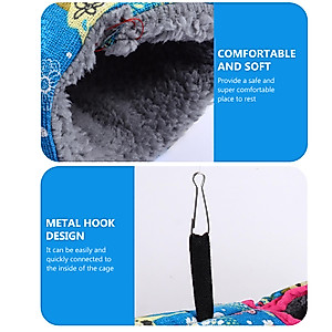 POPETPOP Cage Playing for Sleeping Swing Ferret Rat Pet Nest House Tunnel- Small Hanging Flannel Rabbit Accessories Toy Glider Pig Guinea Bag Bed Squirrel