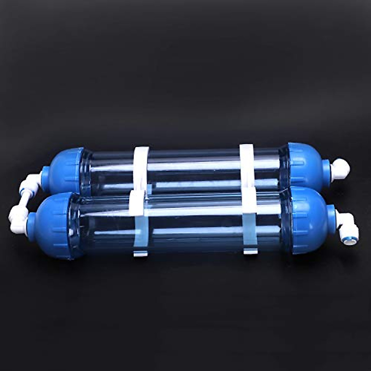 Jteyult Water Filter 2Pcs T33 Housing Diy T33 Shell Filter 4Pcs Fittings Water Purifier For Reverse Osmosis System