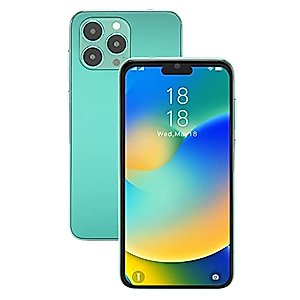 VBESTLIFE 6.1in Unlocked Smartphone 3G Cell Phone for Android, 6.1in HD Screen Dual Card Dual Standby Mobile Phone, 4000mAh Large Battery, Three Card Slots, Face Unlock(Green)