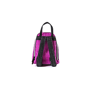 DIME BAGS Club Mini Backpack | Stylish Mini Hemp Backpack with Secret Pocket (Magenta)