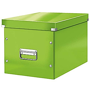 Leitz 61080054 Large Storage Cube, Click and Store, WOW Range, Green