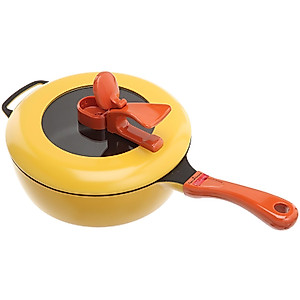 Wahei Freiz Hirano Remy Wahei Freiz Remi Hirano Remi Pan, Yellow, Width 17.7 x Depth 9.8 x Height 6.3 inches (45 x 25 x 16.2 cm)