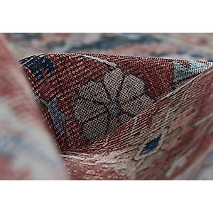 Novogratz by Momeni Rugs Doheny Polyester Rust Area Rug 7'6" X 9'6" (DOHENDOH-1RST7696)