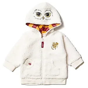 Harry Potter Hedwig Owl Toddler Boys Fleece Zip Up Costume Hoodie White 3T