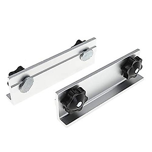 WoodWould Long Stop Kit with Knobs for 4 7 8 T Track System Woodworking Intersection Kit 2 Pack