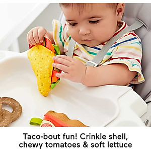 Fisher-Price Tiny Treats Gift Set, 3 pretend food infant teething toys