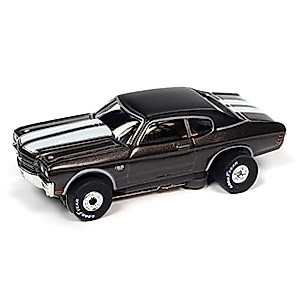 Auto World Thunderjet OK Used Cars 1970 Chevrolet Chevelle SS (Gray) HO Scale Slot Car