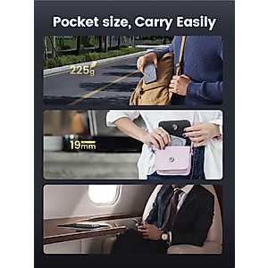 UGREEN 10,000mAh Magnetic Power Bank Battery Pack 3 Ports Foldable Wireless Portable Charger PD 20W Fast Charging Compatible with Magsafe iPhone 15/15 Plus/15 Pro/15 Pro Max/14/13/12 Series