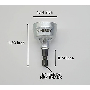 CONQUER Tools 2PCS Deburring Chamfer Tool Set, Deburring External Drill Bit, Countersink Drill Bit for Fit 1/8"-3/4"(3mm-19mm)