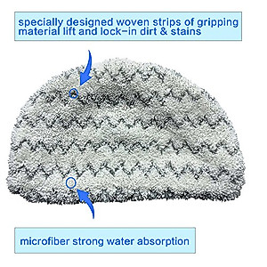 10PK Amyehouse Replacement Pads Compatible with Bissell Powerfresh Steam Mop 1940 1440 1806 1544 2075 2685 Series 19401 19404 19409 1940A 1940F 1940N 1940T 1940Q 1940W B0006 15441 15443 2181 2814