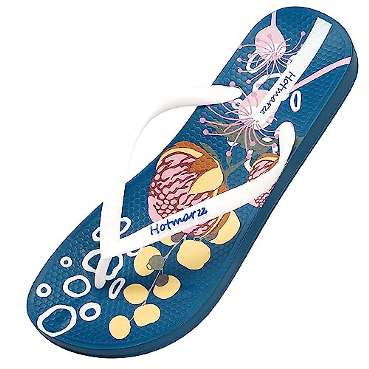 Hotmarzz Women's 2023 Series Summer Flip Flops Size 8 US / 39 EU, 7068 White