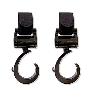 Cheekie Monkie Heavy Duty Stroller Hooks, Multi-Purpose Hooks (2 Pack)
