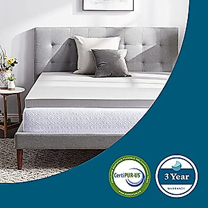 Lucid 3 Inch Mattress Topper QUeen – Memory Foam – Bamboo Charcoal Infusion – Cooling Ventilation – Hypoallergenic – CertiPur Certified Foam